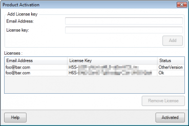 Register your old and new license keys - SpreadsheetConverter