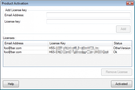 Register your old and new license keys - SpreadsheetConverter