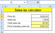 Create a simple sales tax calculator - SpreadsheetConverter