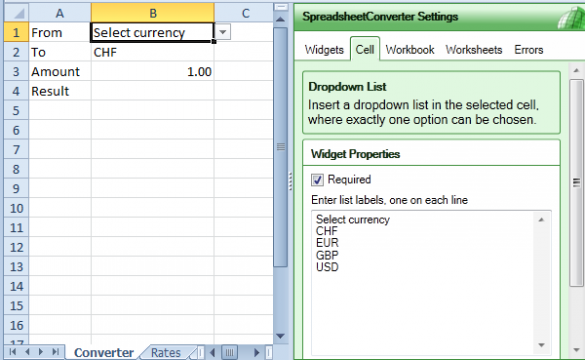 Take a tour of SpreadsheetConverter - SpreadsheetConverter
