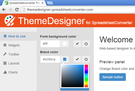 News: Introducing Theme Designer - SpreadsheetConverter