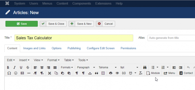 Import Excel spreadsheets and charts in Joomla - SpreadsheetConverter